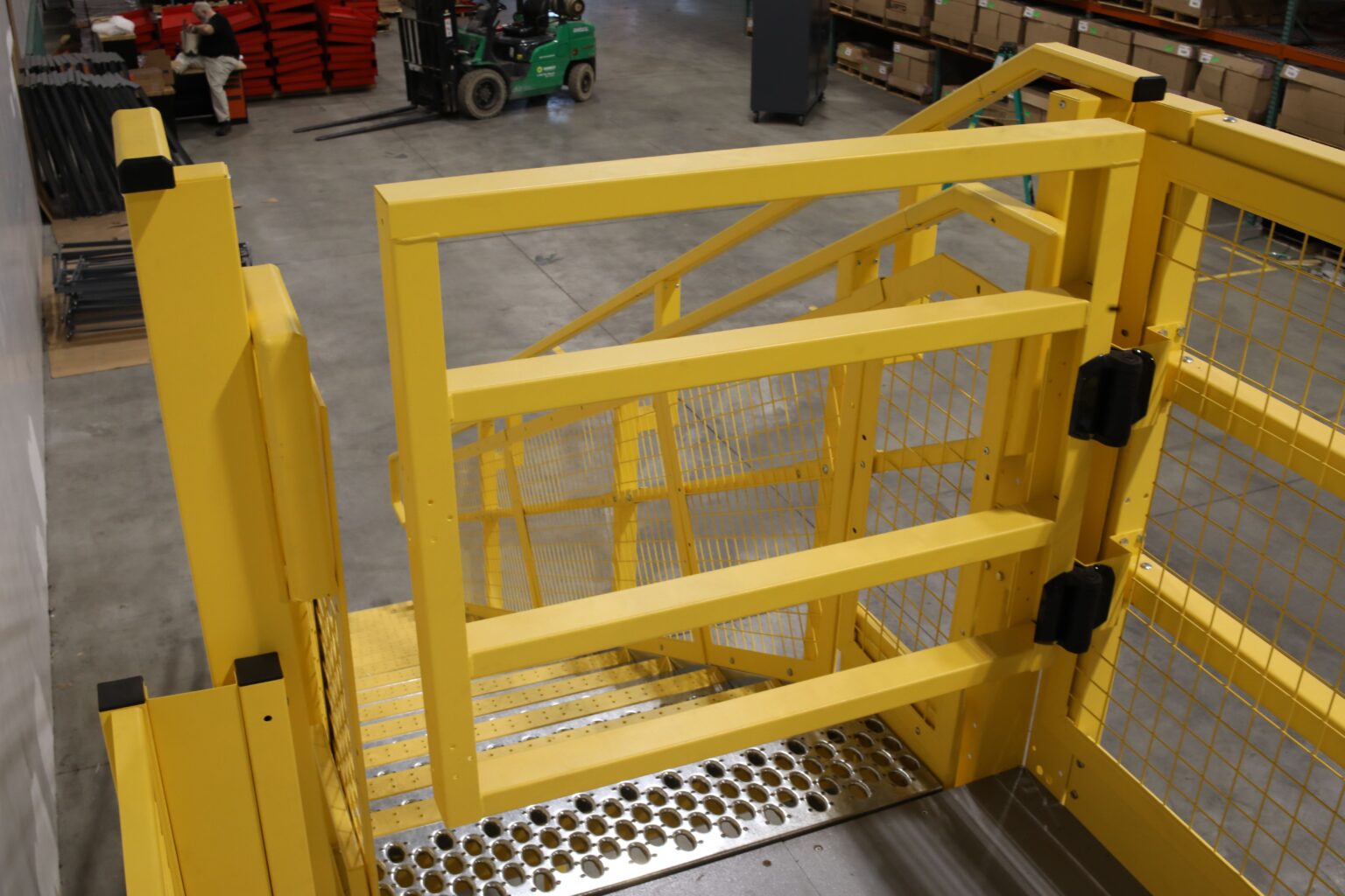 OSHA Standards Compliant Crossover - Equipto Conveyor Crossovers